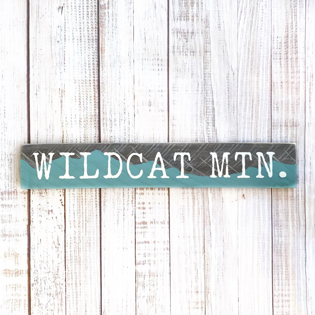 Wildcat Mountain Wooden Ski Sign, North Conway Art - Etsy