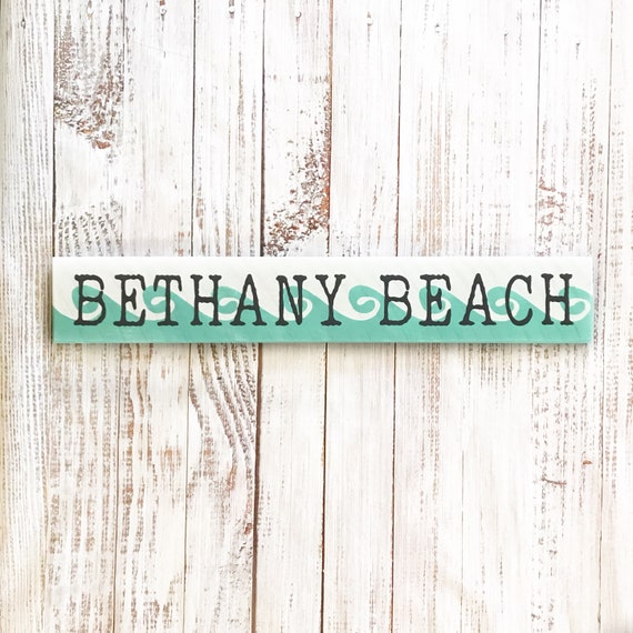 Bethany Beach sign-Delaware beaches-Bethany sign-Bethany | Etsy