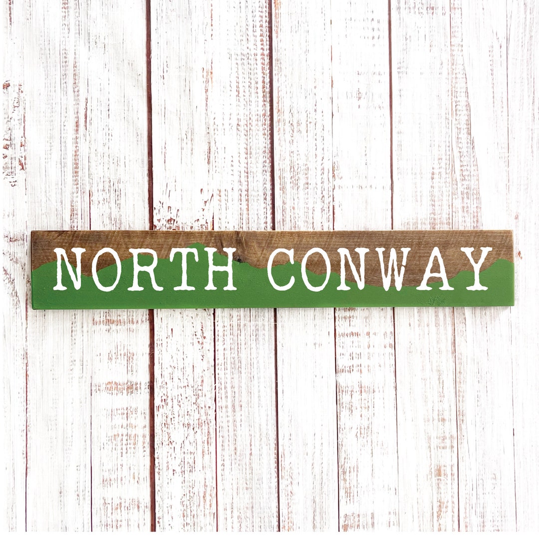 North Conway-new Hampshire Ski Sign-canmore Mountain-white Mountains ...