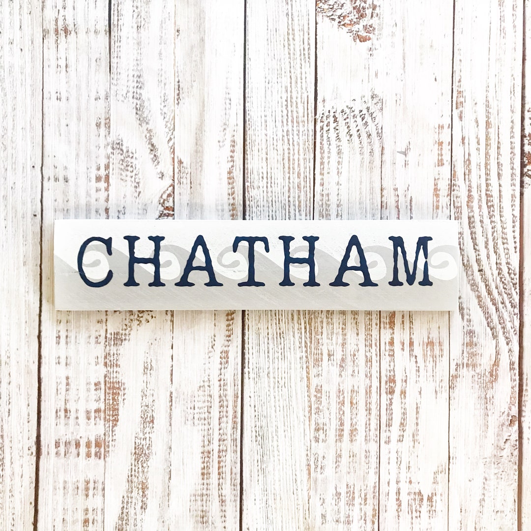 Chatham Sign-chatham Ma-cape Cod Sign-massachusettsbeach House-coastal ...