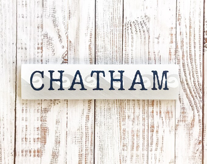 Chatham Sign-chatham Ma-cape Cod Sign-massachusettsbeach House-coastal ...