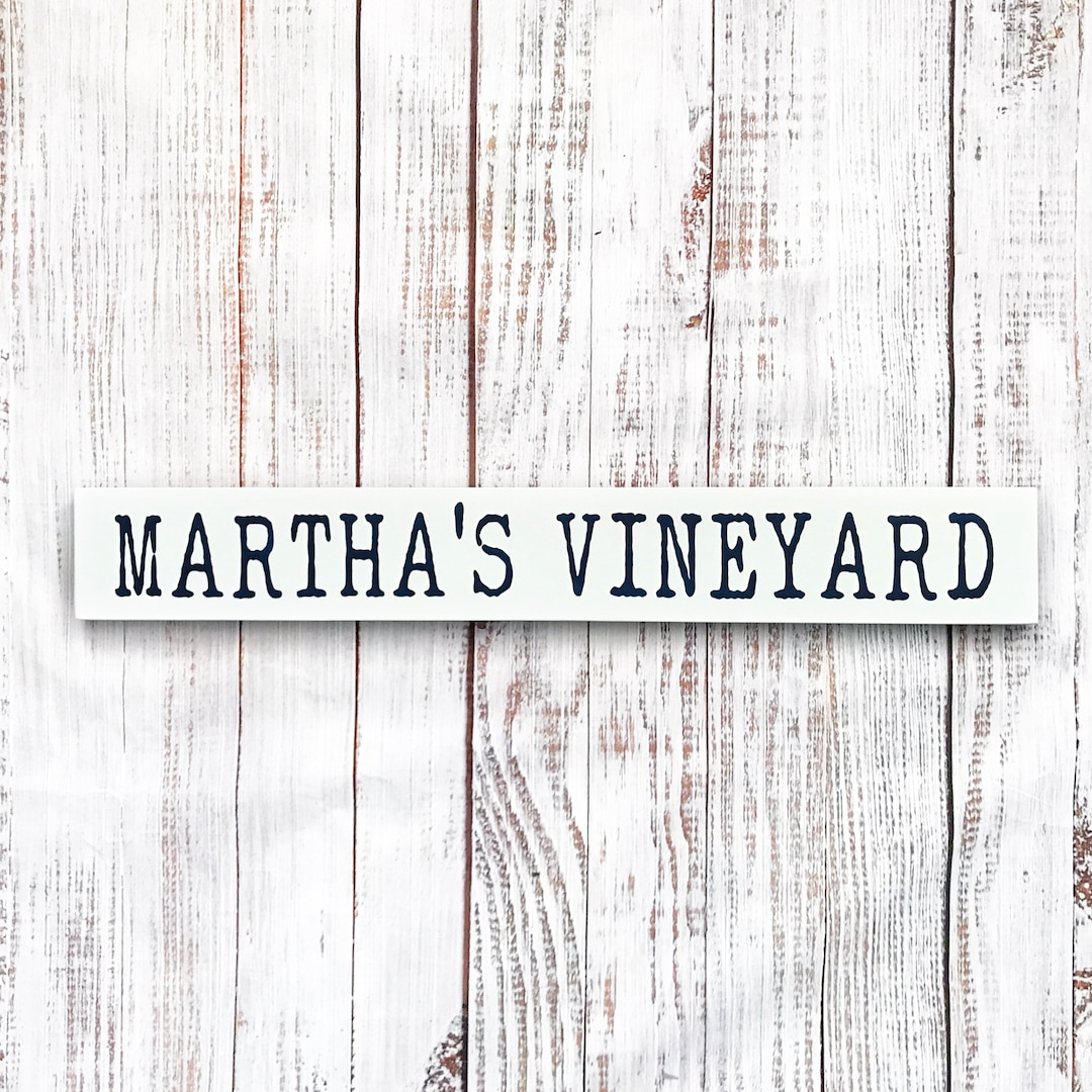 Martha's Vineyard Wood Sign, Massachusetts Home Decor - Etsy