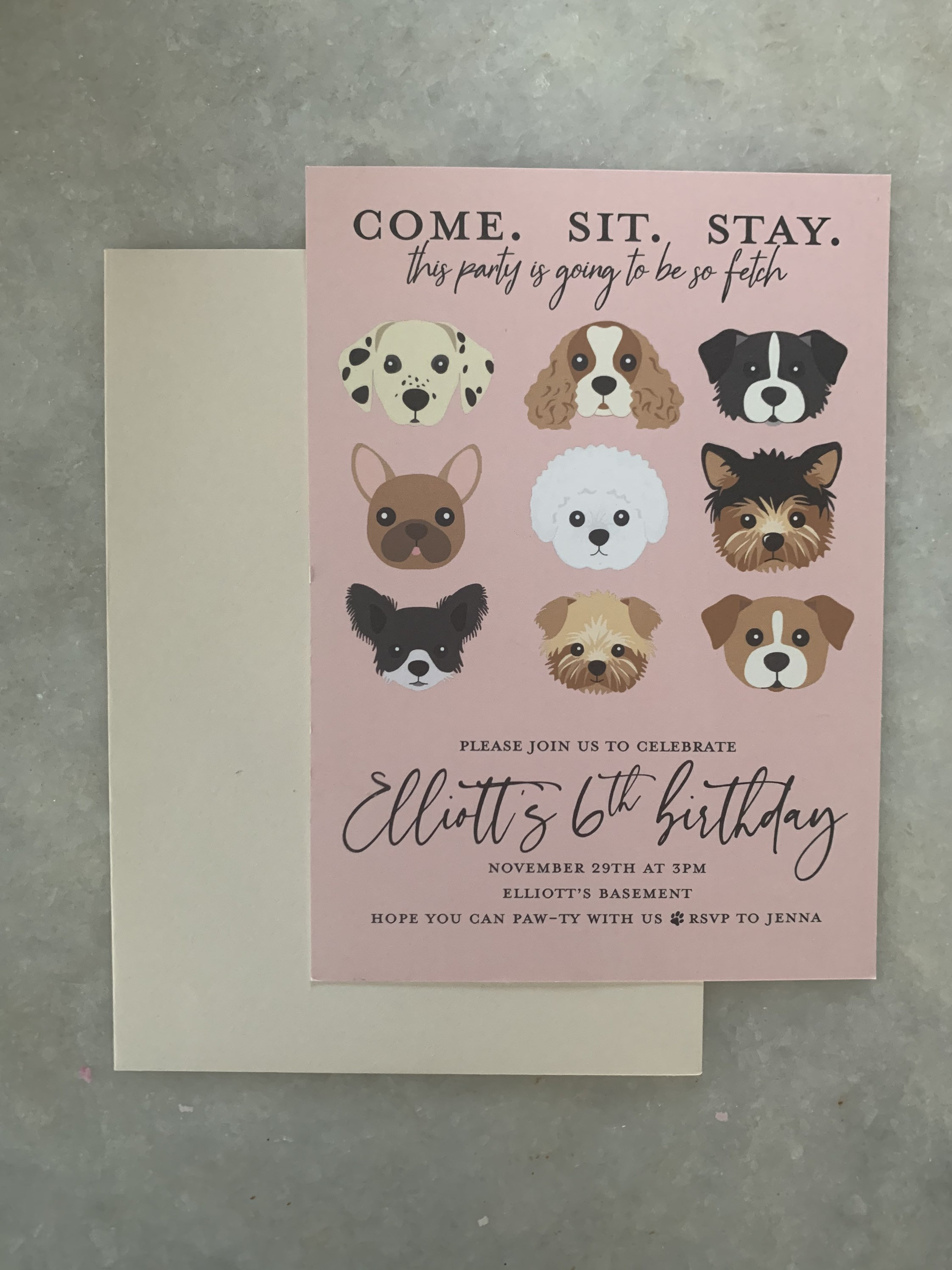 Puppy Party Invitation Puppy Birthday Invitation Dog Theme - Etsy