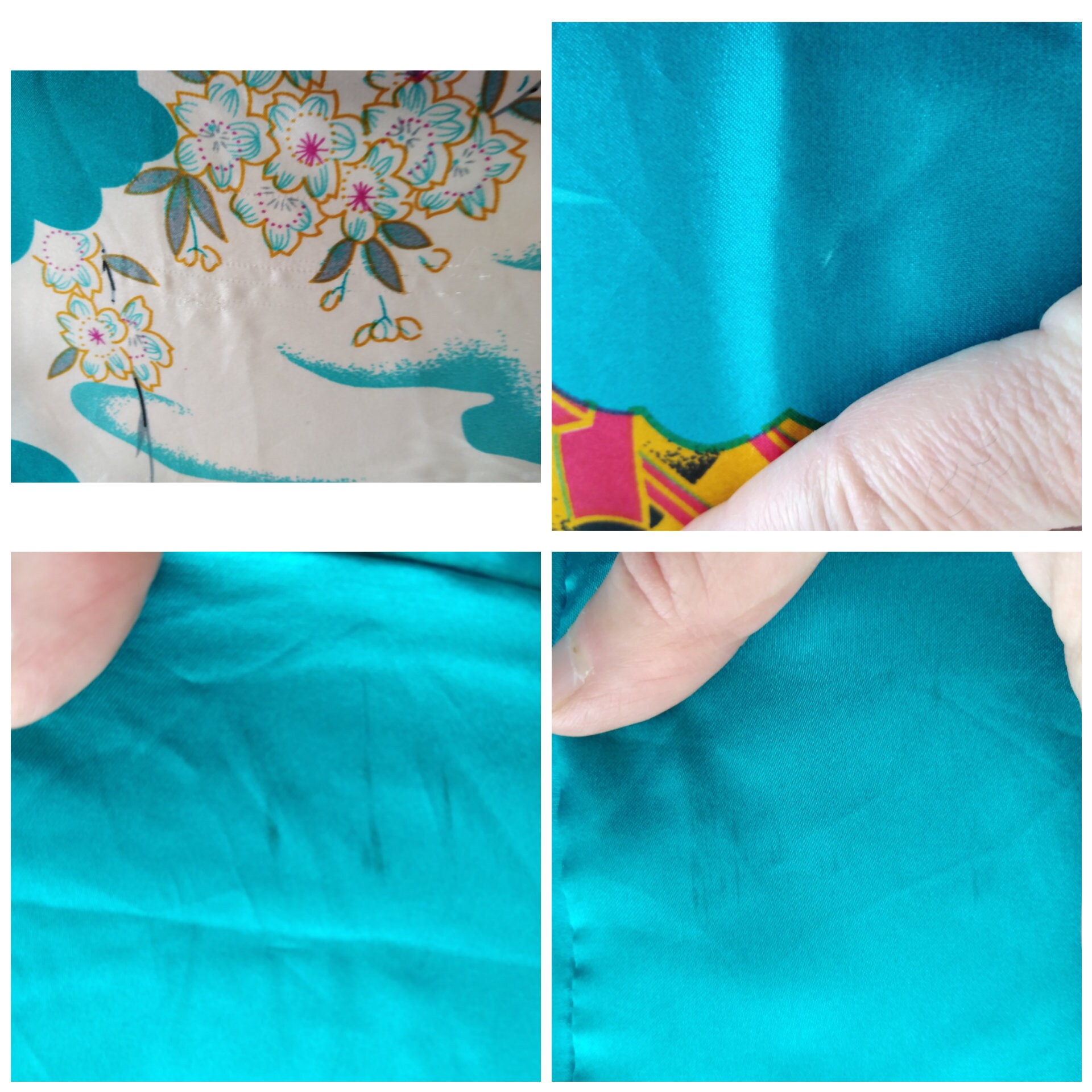 JAPANESE GEISHA ROBE Vintage / Japanese Native Scene Light Robe / Silky ...