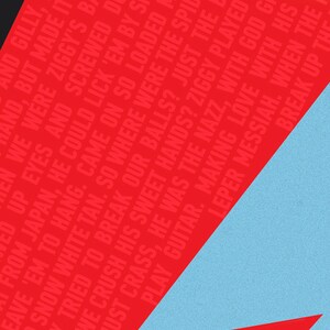 Ziggy Bolt David Bowie Ziggy Stardust Wall Art Poster Rock - Etsy