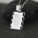Sterling Silver Baptism Medal, Catholic Jewelry, Godmother, Godfather ...
