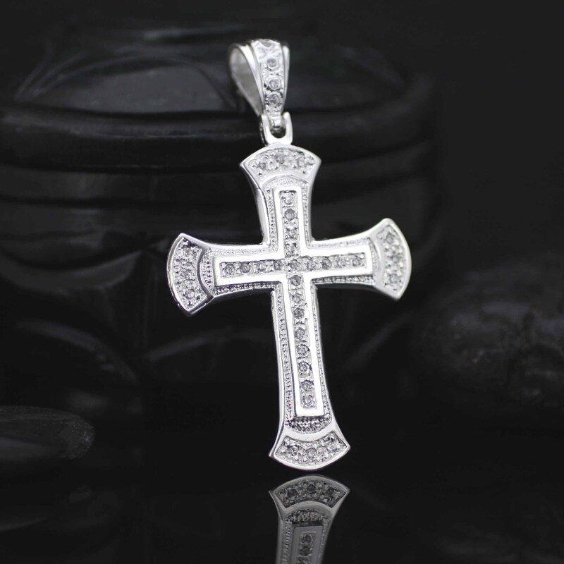 Large Cross Necklace - Etsy