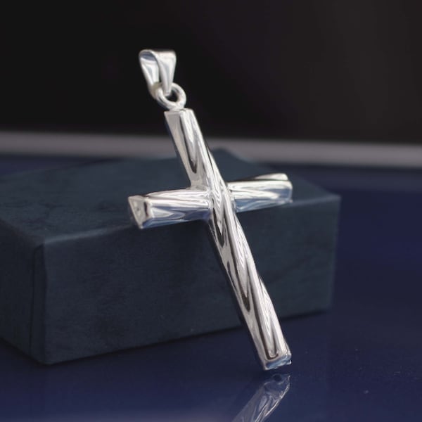 Twisted Cross Necklace - Etsy