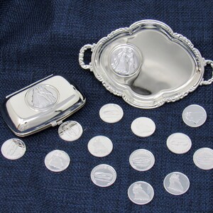 Wedding Traditional Arras Box With 13 Coins Wedding, Silver Plate Box ...