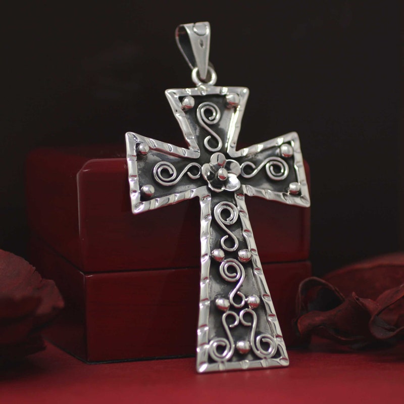 Large Cross Necklace - Etsy