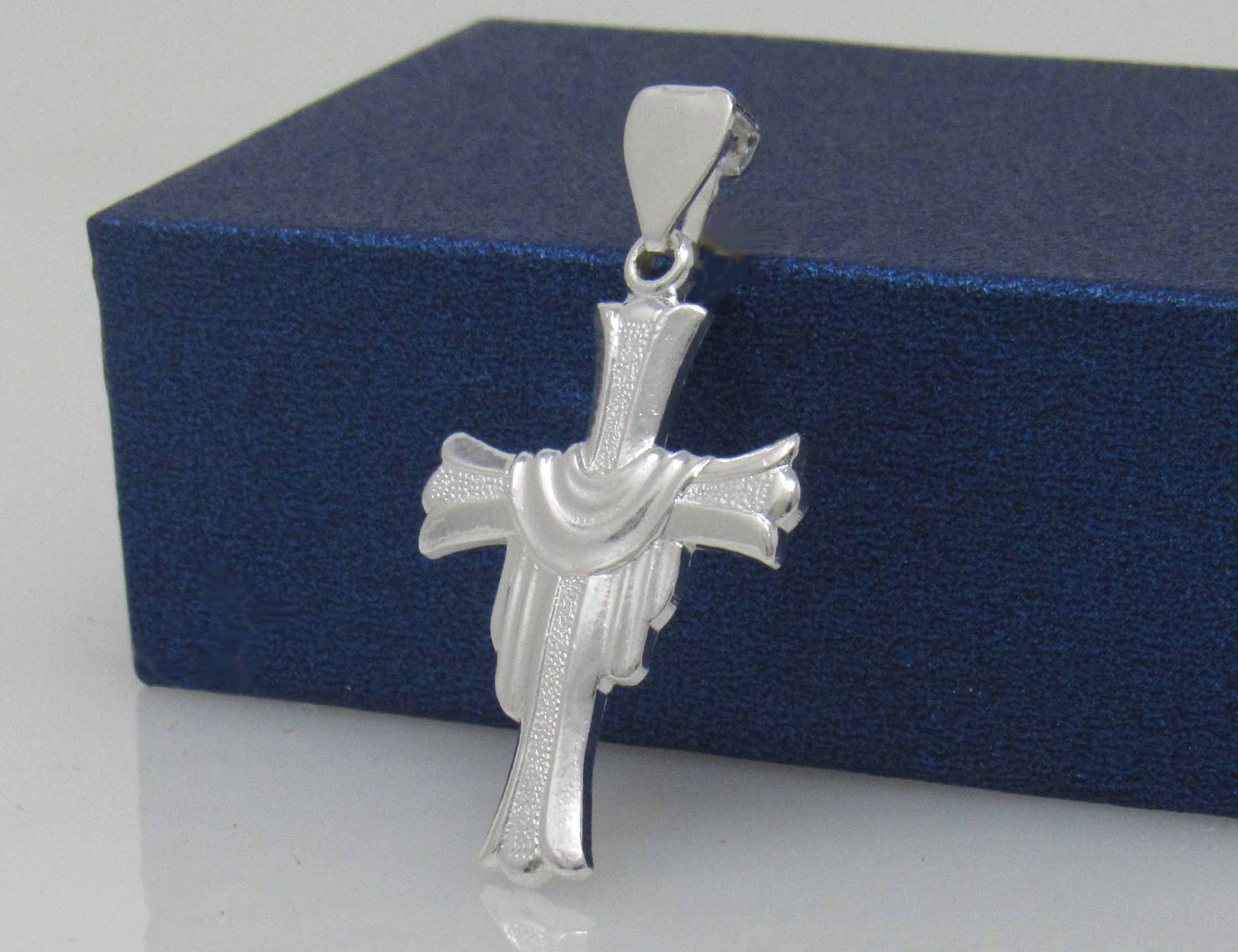 Sacred Mantle Cross Sterling Silver Cross Necklace Silver - Etsy