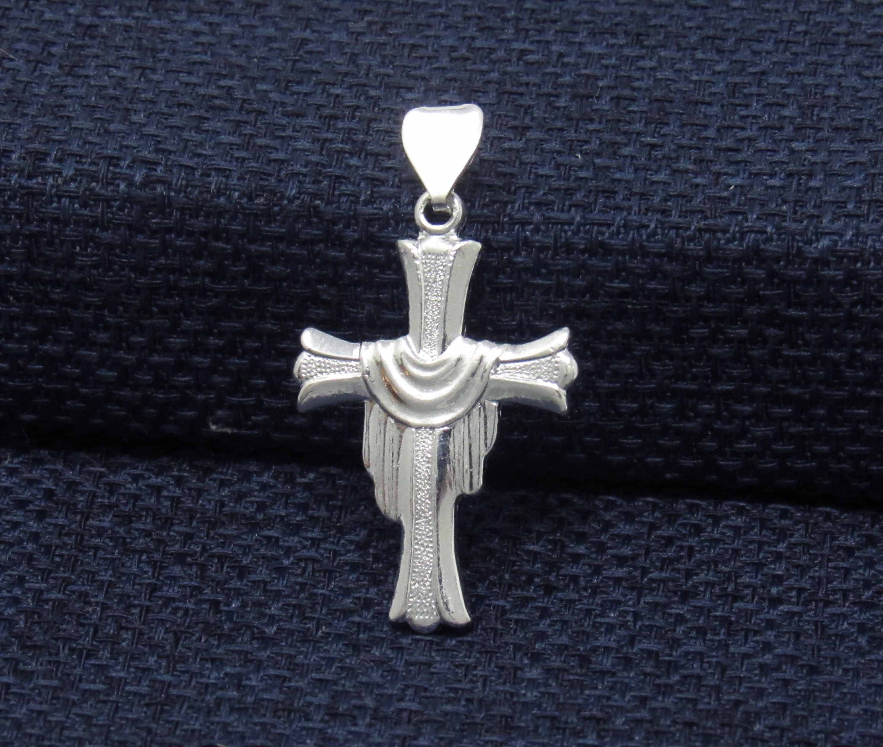 Sacred Mantle Cross, Sterling Silver Cross Necklace, Silver Cross ...