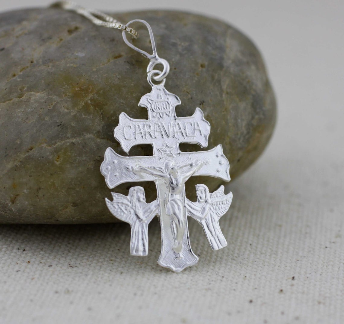 Caravaca Cross Necklace Sterling Silver Caravaca Cross | Etsy