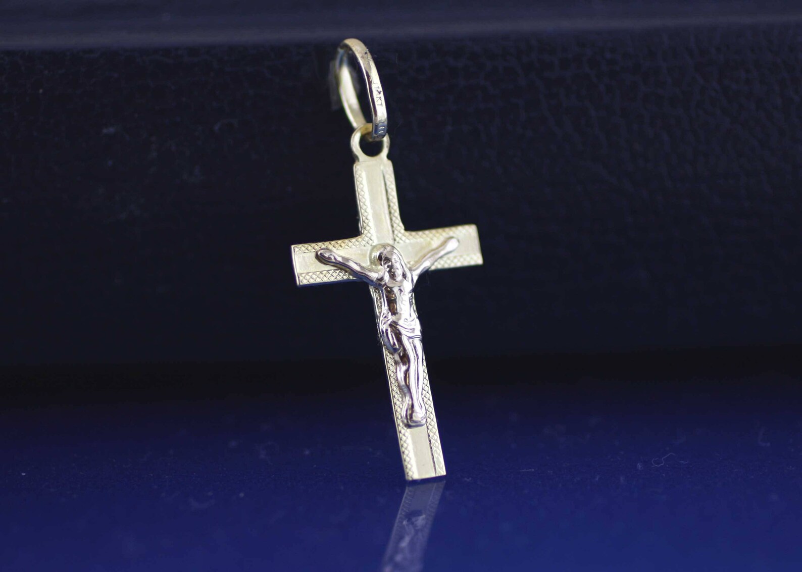 14k Gold Solid Cross Necklace Gold Cross Necklace Small - Etsy