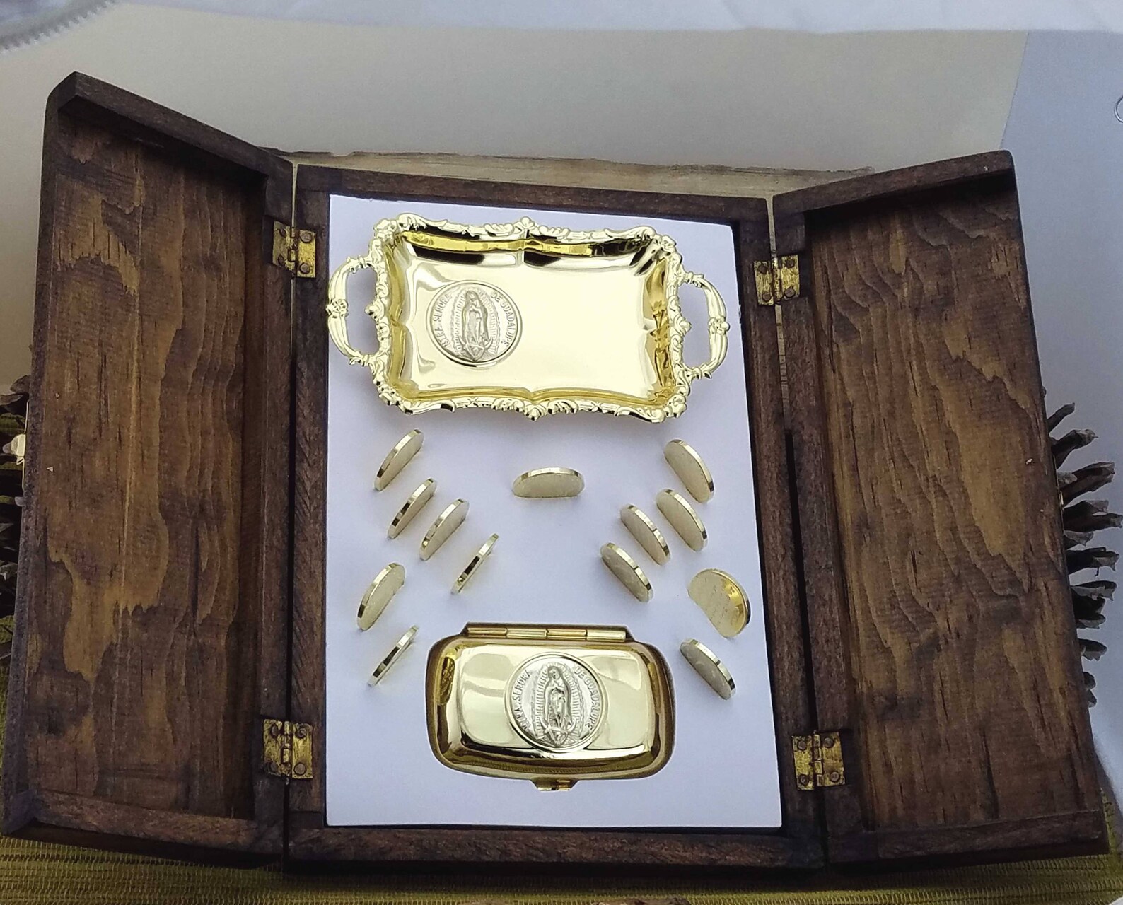 Wedding Traditional Arras Box With 13 Coins Wedding Gold - Etsy