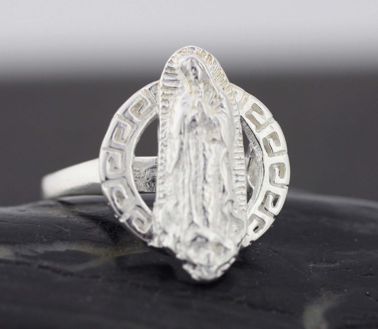 Our Lady Guadalupe Woman Ring Sterling Silver 925 Guadalupe | Etsy