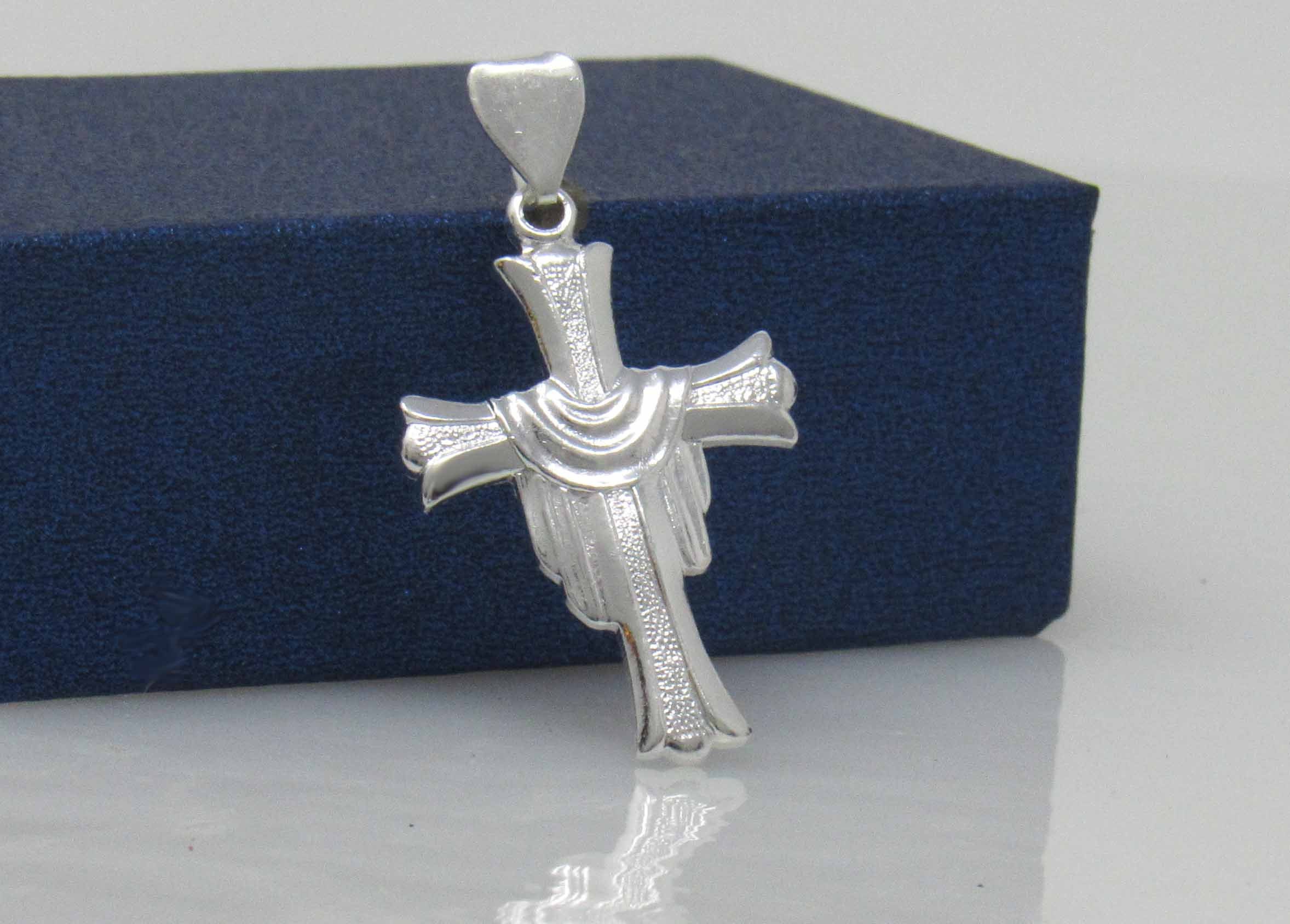 Sacred Mantle Cross Sterling Silver Cross Necklace Silver - Etsy