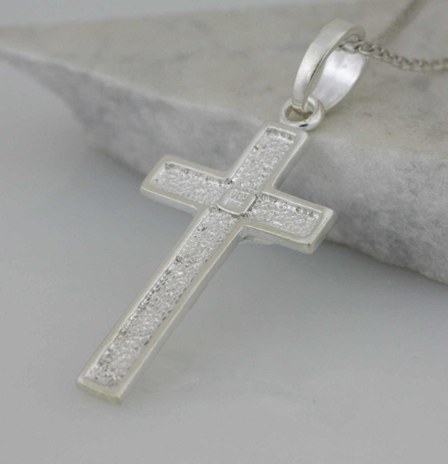 Solid Cross Necklace Heavy Cross Necklace Men's | Etsy