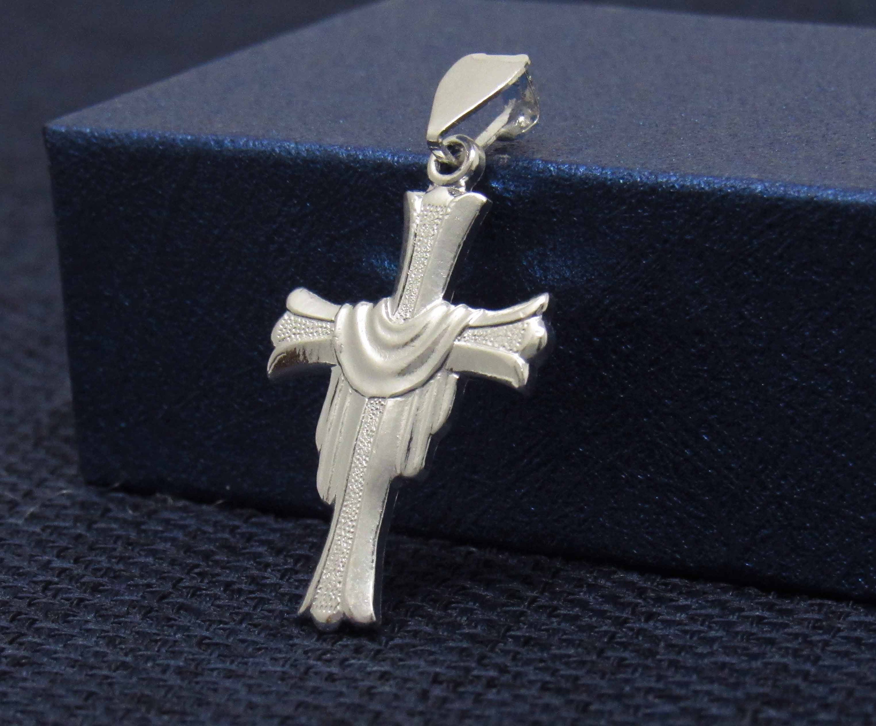 Sacred Mantle Cross Sterling Silver Cross Necklace Silver - Etsy