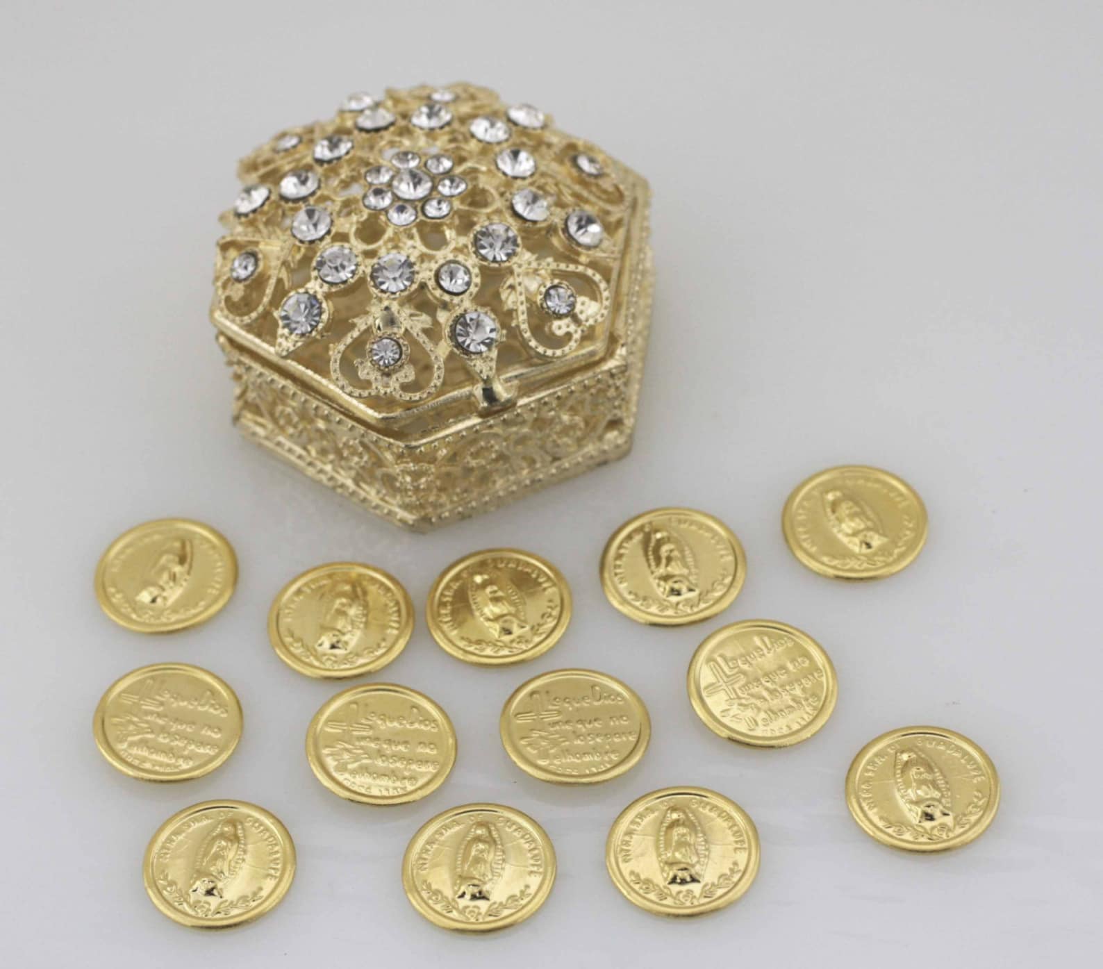 Wedding Arras, Elegant Wedding Coins, Gold-filled Wedding Arras ...