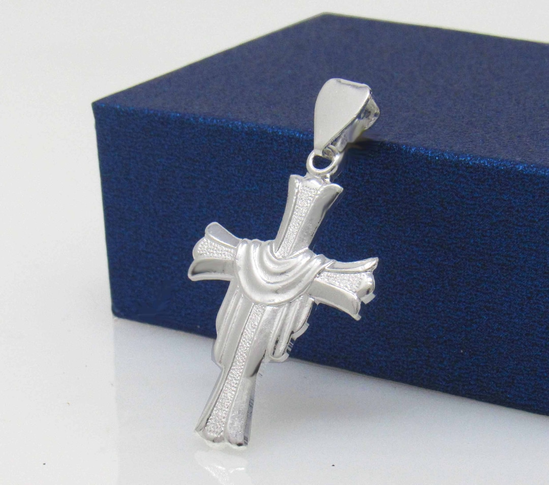 Sacred Mantle Cross, Sterling Silver Cross Necklace, Silver Cross ...