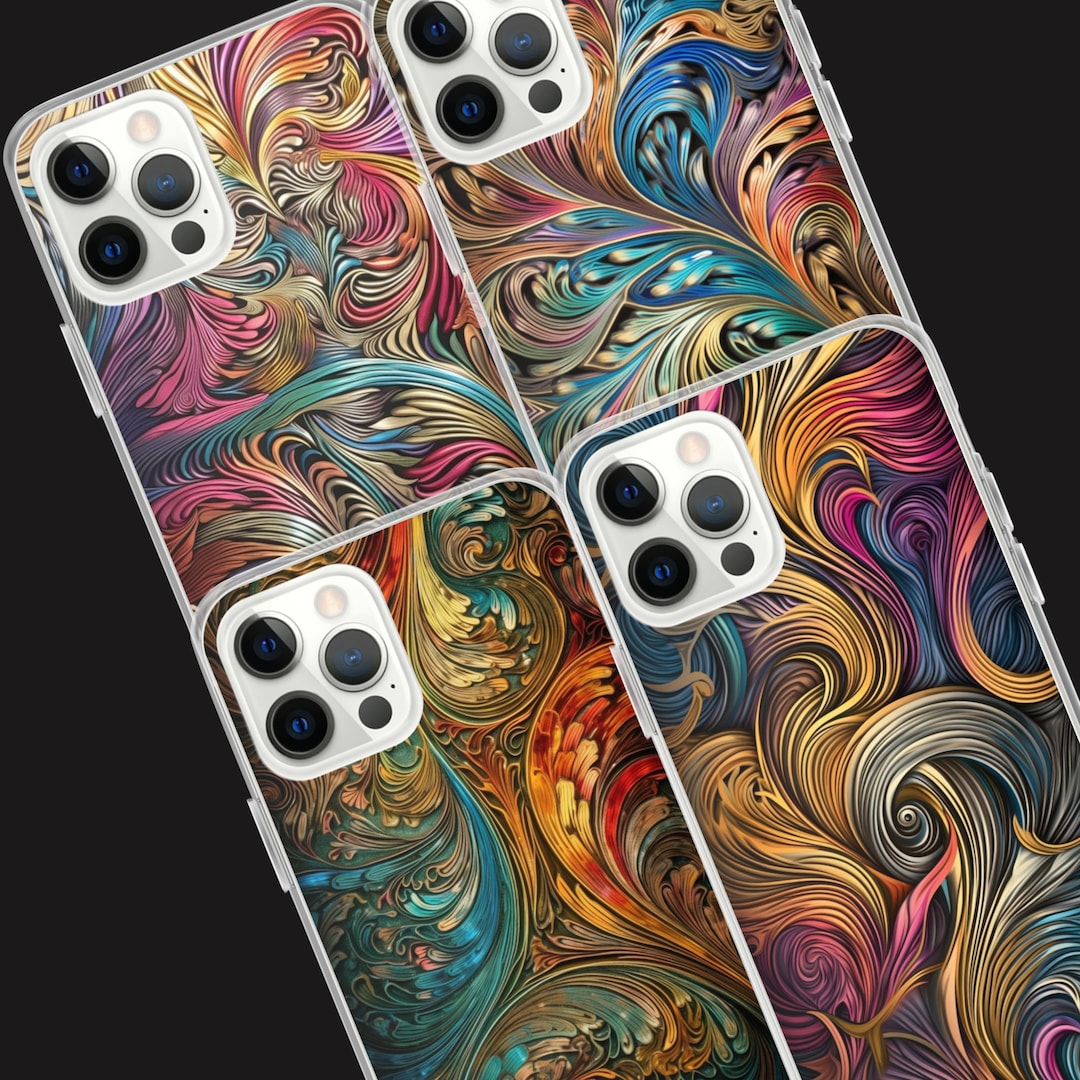 Chromatic Metal Foil Design Best Phone Case for iPhone 14 Plus 13 Pro ...