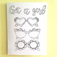 Printable Pen Pal Coloring Letter Envelope, Line Art Ready to Print ...