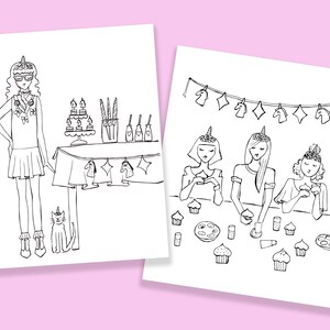 Printable Pen Pal Coloring Letter Envelope, Line Art Ready to Print ...