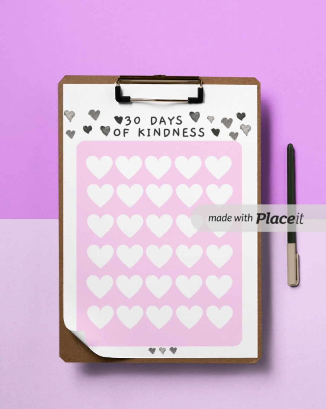 30 Days of Kindness | Kindness Challenge | Kindness Checklist for Kids ...