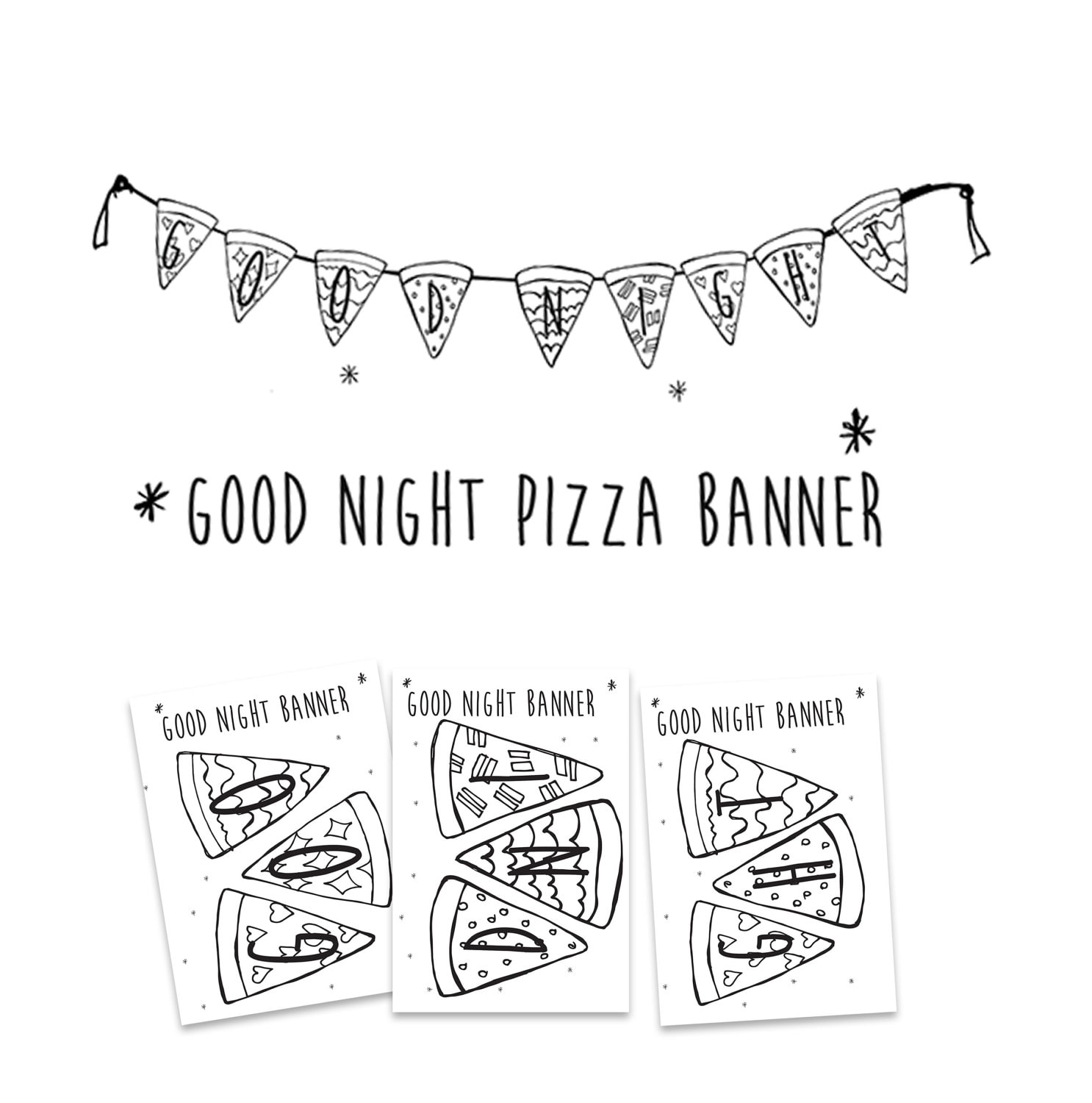 Printable Coloring Slumber Party Printables, Girls Birthday Party ...