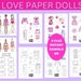 Paper Doll Printable PDF LOVE Printable Paper Paper Dolls Paper Doll ...