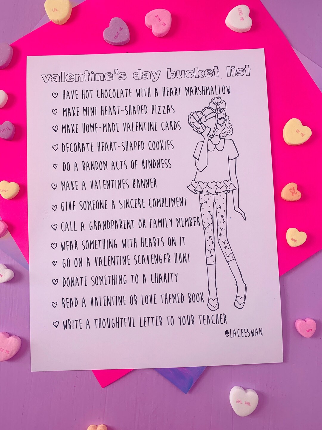 Valentine's Kids Activity List | DIGITAL DOWNLOAD | Valentine's Day ...