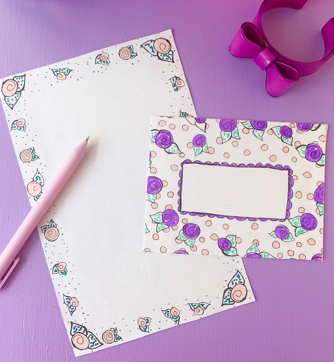 Printable Pen Pal Coloring Letter + Envelope, Line Art Ready to Print ...