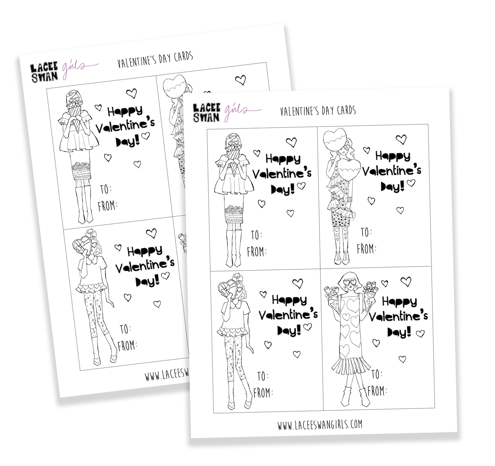 Valentine's Day Cards | Coloring Printables | Kids Coloring Card ...