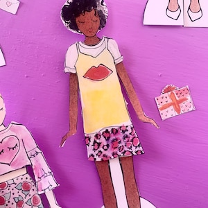 Paper Doll Printable PDF LOVE Printable Paper Paper Dolls Paper Doll ...