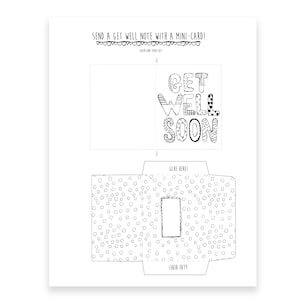 Printable Coloring Greeting Card Bundle, "mini Sized" Kids Craft ...