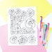 Printable Coloring Page "happiest Girls Are the Prettiest", Kids ...