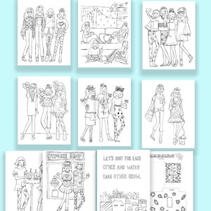 Friendship Bundle | Friendship, Kindness | Coloring Pages, Fashion ...