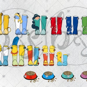 Welly Boot Clipart Bundle Character Welly Boots - Etsy Ireland