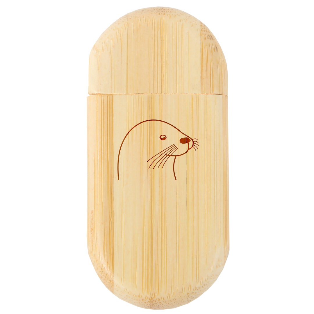 Sea Otter 8gb Bamboo Usb Flash Drive With Rounded Corners Wood Flash ...
