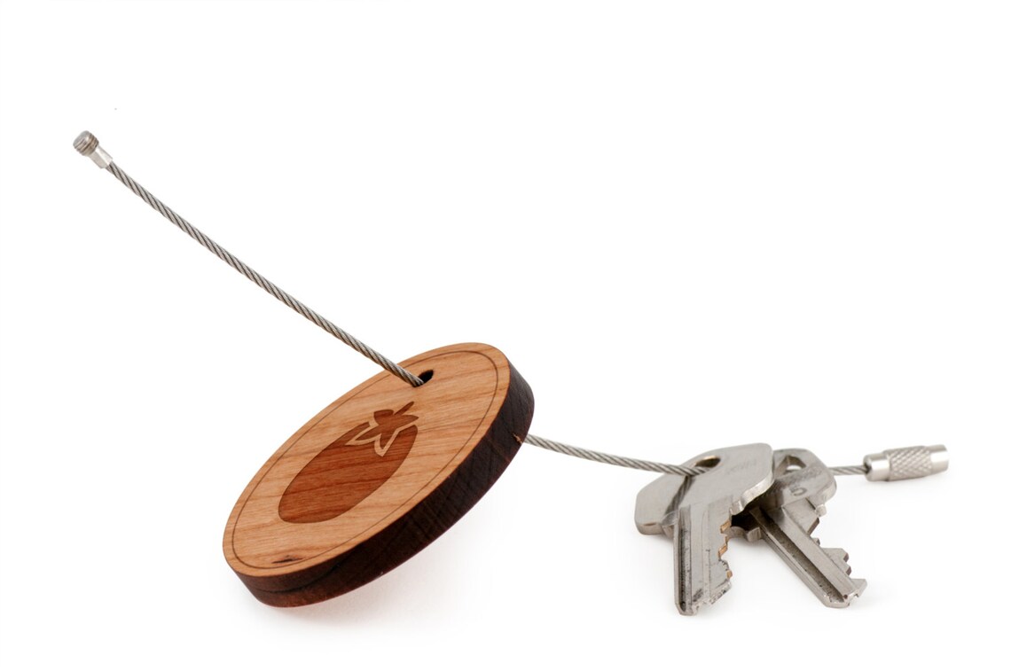 Tomato Keychain Wood Keychain Custom Keychain Gift for Him | Etsy