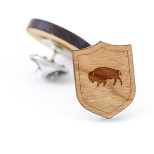 Buffalo Lapel Pin, Wooden Pin, Wooden Lapel, Gift for Him or Her ...