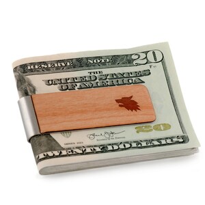 Wolf Money Clip Personalized Money Clip Custom Money Clip - Etsy