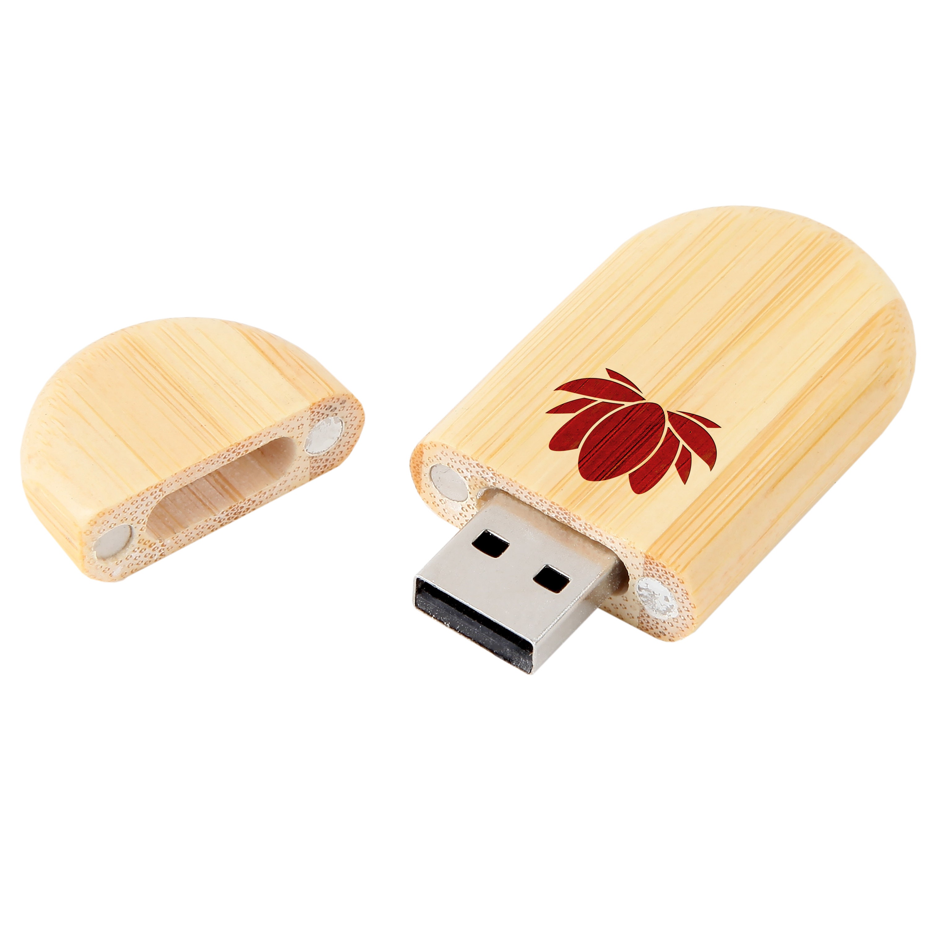 Lotus 8gb Bamboo Usb Flash Drive With Rounded Corners Wood - Etsy