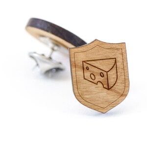 Swiss Cheese Lapel Pin Wooden Pin Wooden Lapel Gift for Him - Etsy