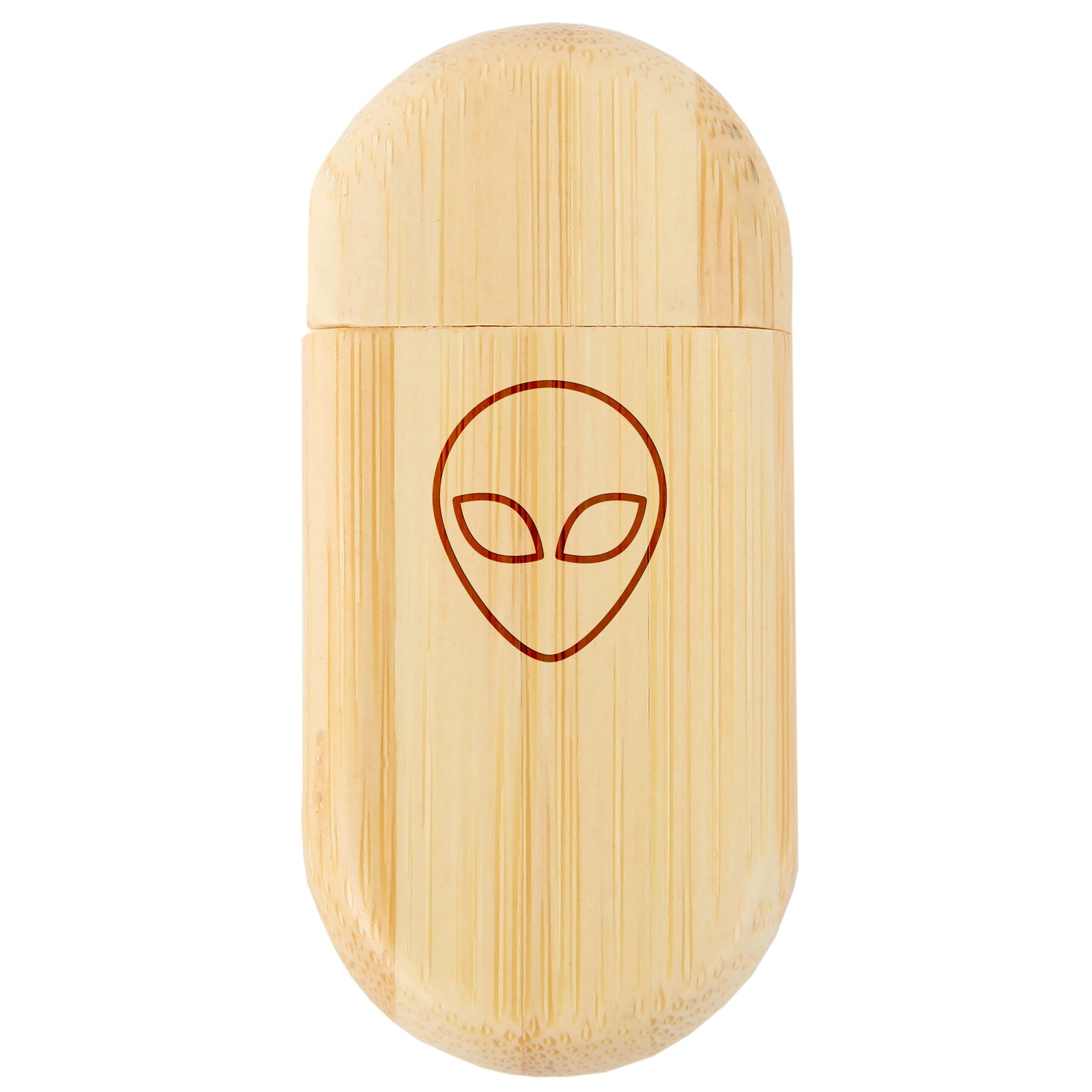 Alien 8gb Bamboo Usb Flash Drive With Rounded Corners - Wood Flash ...