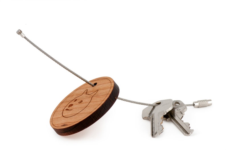 Doge Keychain, Wood Keychain, Custom Keychain, Gift for Him or Her ...