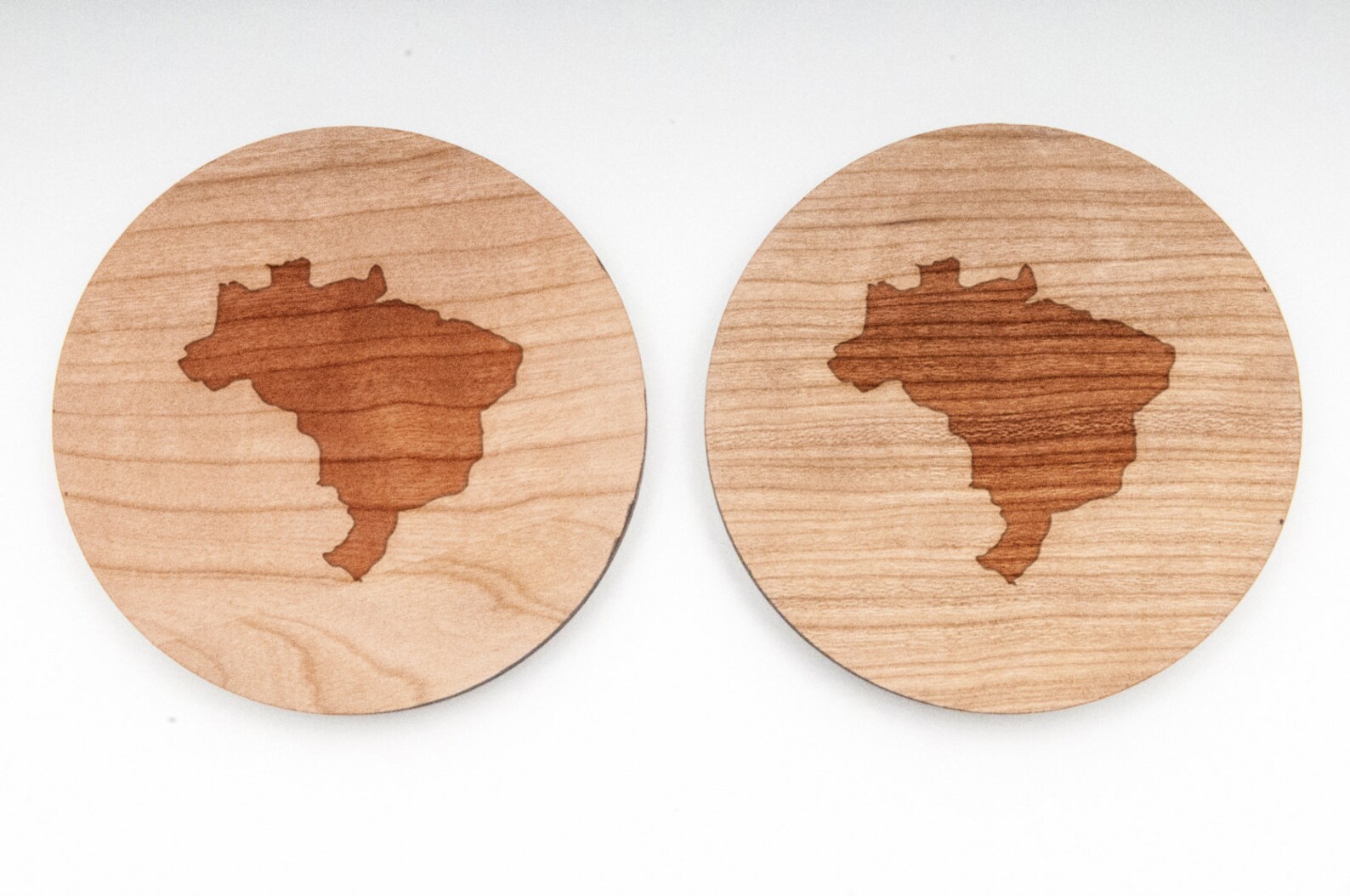 Brazil Wooden Coasters Set of 4 Gifts for Him Wedding Gifts - Etsy