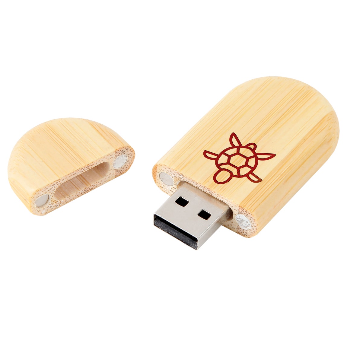 Sea Turtle 8gb Bamboo Usb Flash Drive With Rounded Corners - Etsy