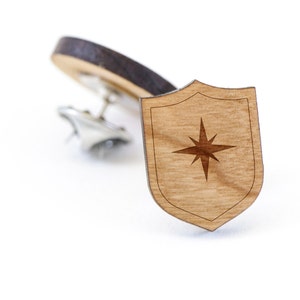 North Star Lapel Pin, Wooden Pin, Wooden Lapel, Gift for Him or Her ...
